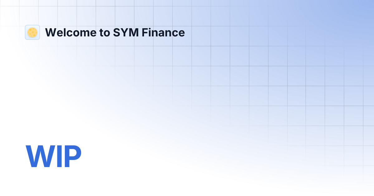 WIP | Welcome to SYM Finance